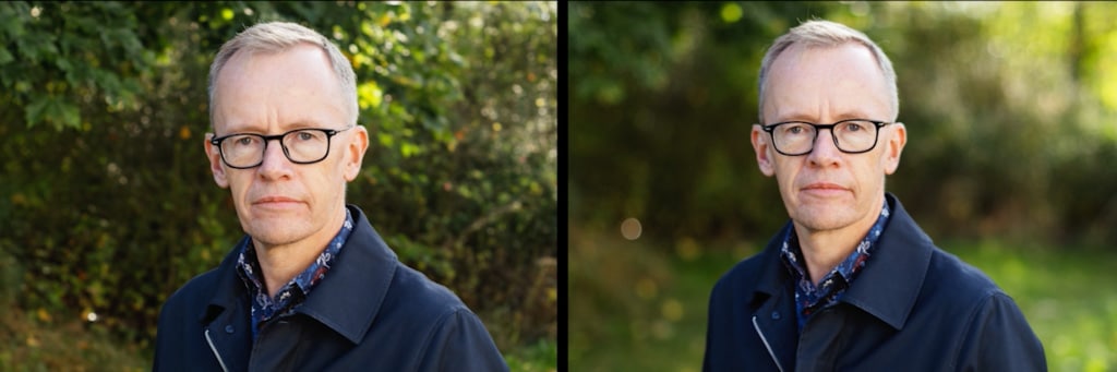 Så får din bild en suddig bakgrund